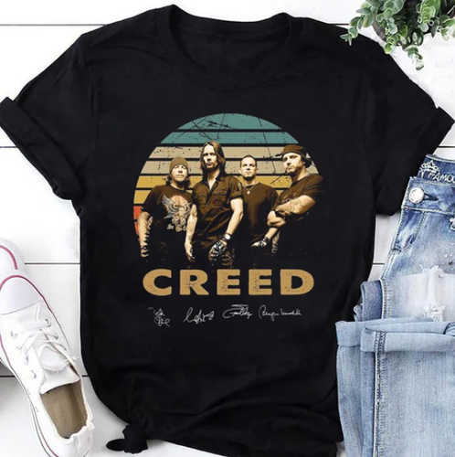 Creed Band T Shirt Man's Summer Short Sleeve Round, Dad gift for fan | eBay