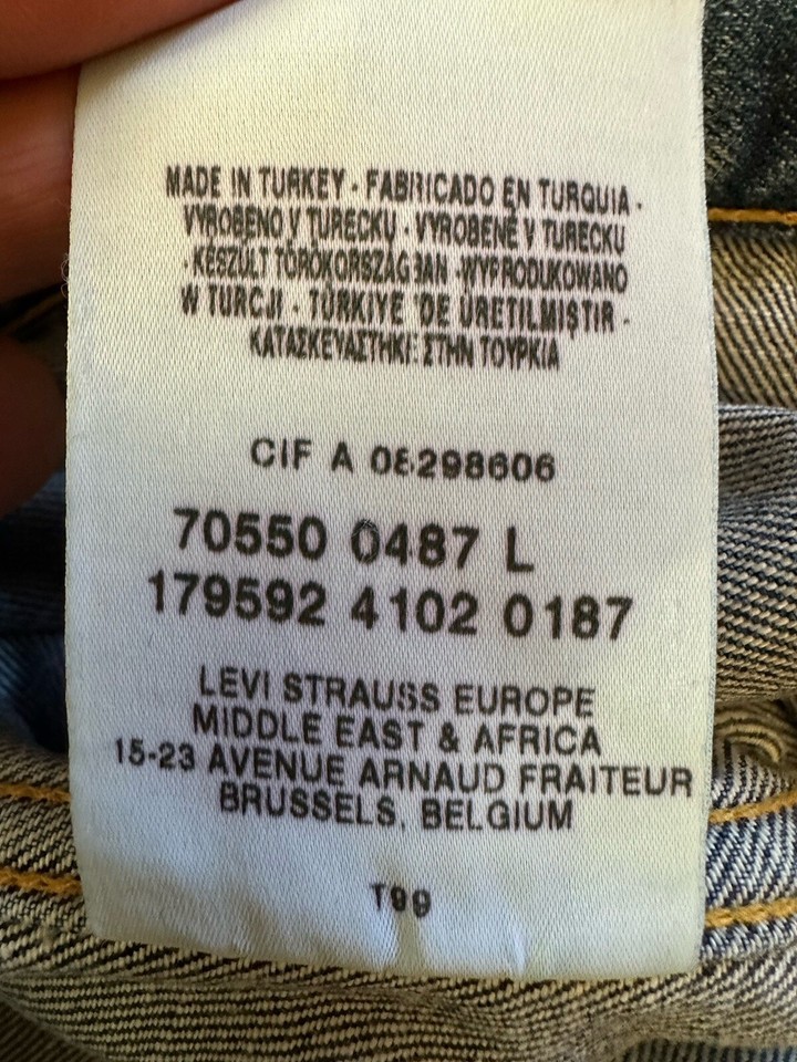 Levi’s 70550 04 Type 3 Trucker Denim Jacket Size L | eBay