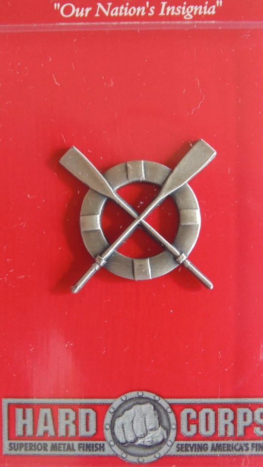 USCG US COAST GUARD FULL SIZE ANTIQUE SILVER SURFMAN QUALIFICATION ...