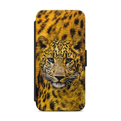 LEOPARD PRINT SKIN LEOPARD WALLET FLIP PHONE CASE COVER FOR IPHONE ...