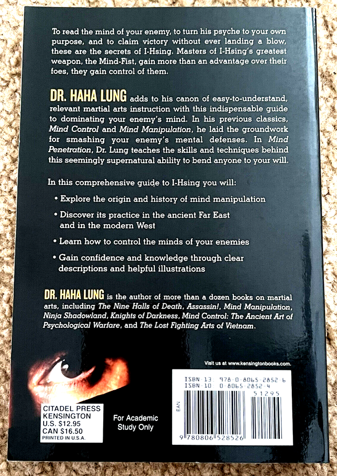 Mind Penetration: The Ancient Art of Mental Mastery Dr. Haha Lung | eBay
