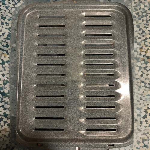 2piece Oven Broiler Roasting Pan and Slit Rack 16"x12.5 Steak Bacon ...