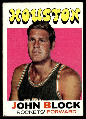 1971 Topps #16 John Block Basketball Houston Rockets | eBay