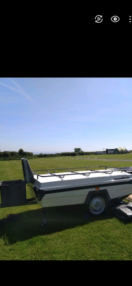 Camplet Apollo Lux Trailer Tent With Living Plus Sun Canopy | eBay UK