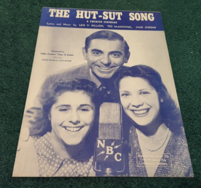 1941 THE HUT-SUT SONG Sheet Music Dinah Shore Olive Major Eddie Cantor ...