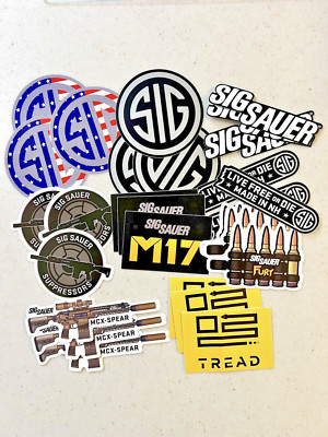 Sig Sauer Vinyl Sticker Bundle M17 TREAD MCX LFOD includes 3 each (24 ...