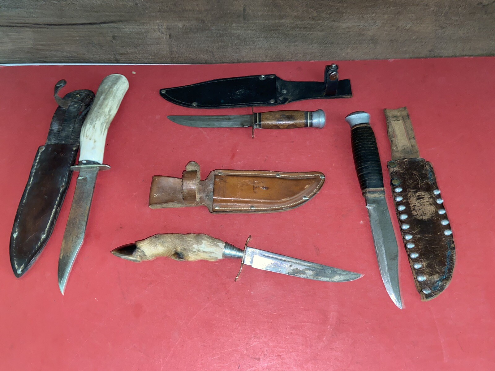 Vintage CHALLENGE CUTLERY SHEFFIELD ENGLAND Bowie hunting knife stag ...