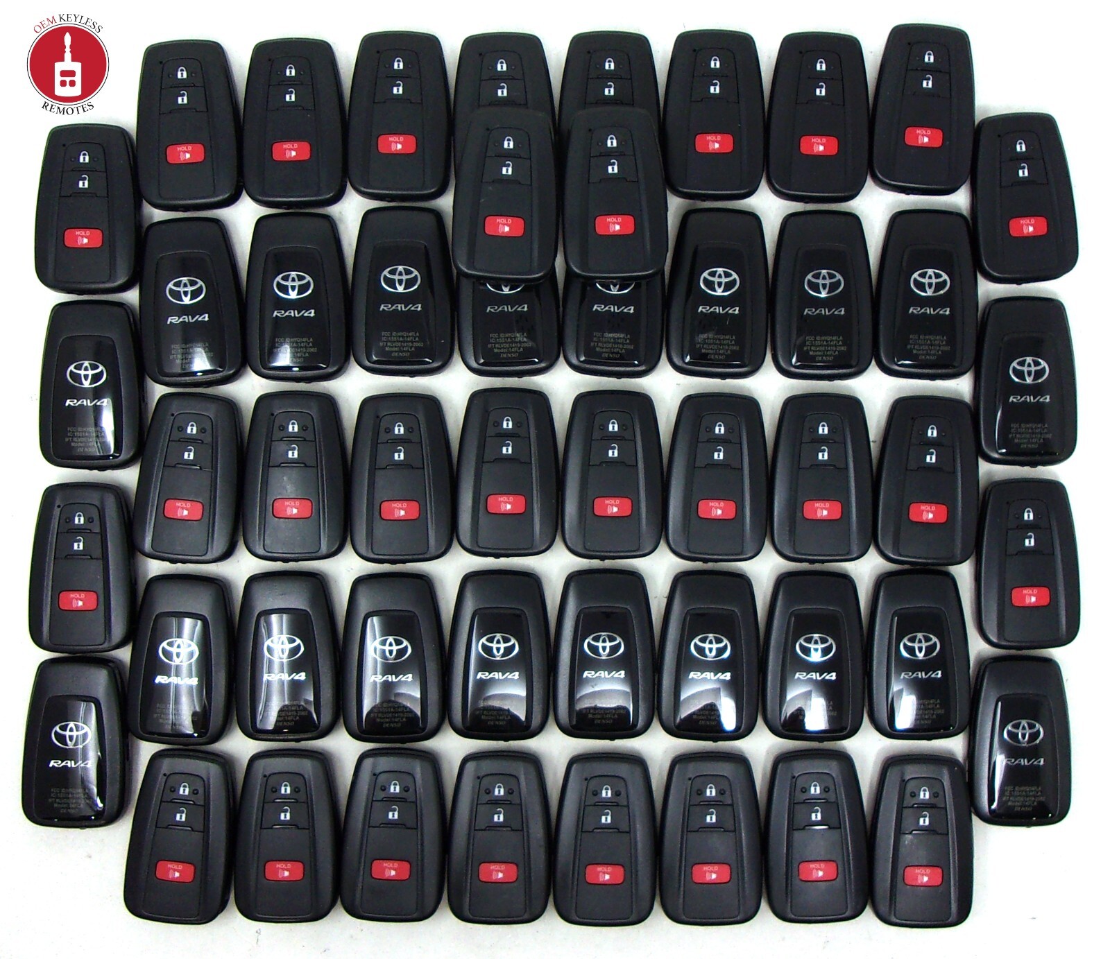 Lot of 50 OEM Toyota RAV4 Remote Keyless Entry Smart Keys Used Bulk ...