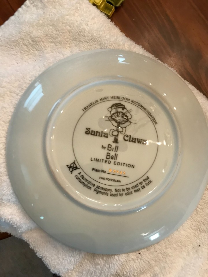 Franklin Mint SANTA CLAWS BY BILL BELL PLATE | eBay