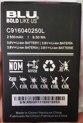 New BLU Battery C916040250L for BLU C6 C030P Unlocked Cell Phone 5.5 D ...