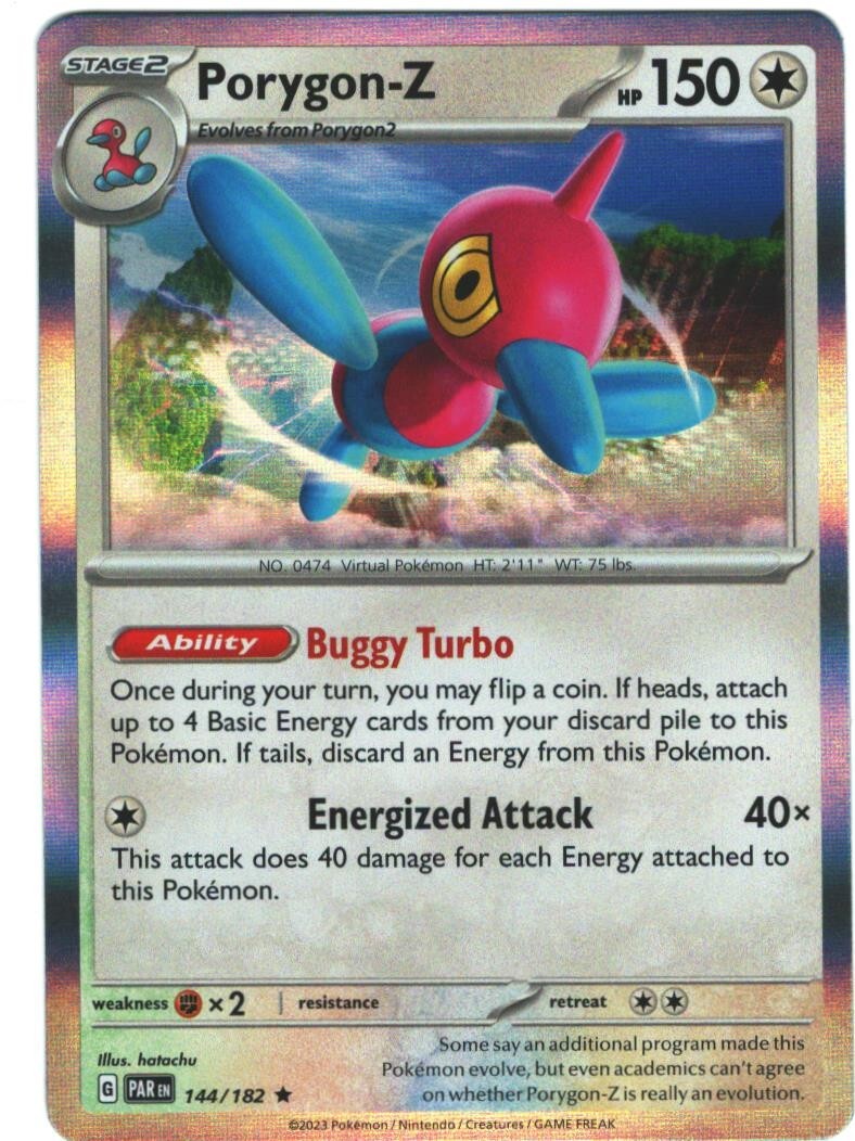 Porygon-Z 144/182 Paradox Rift Holo Rare Pokémon TCG | eBay