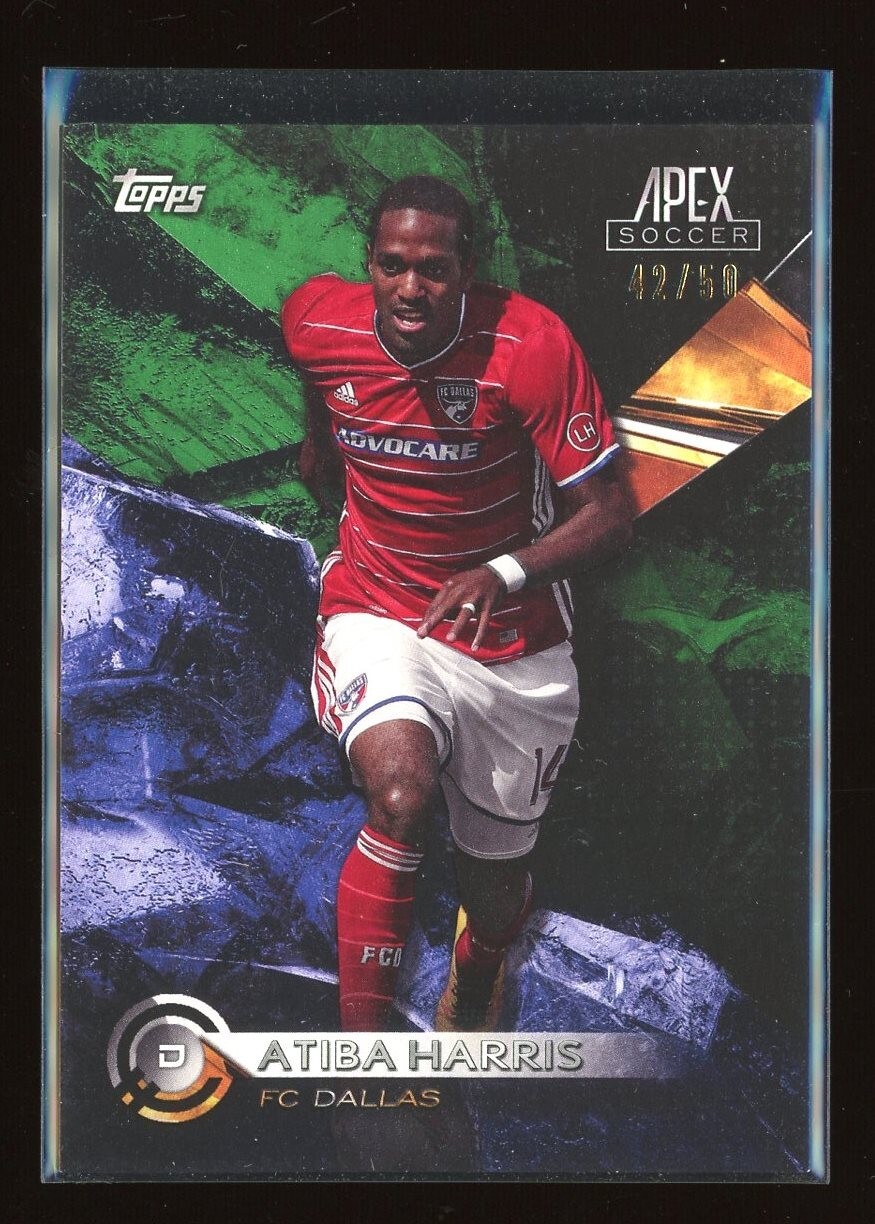 2016 Topps Apex MLS #72 Atiba Harris GREEN 42/50 FC Dallas | eBay