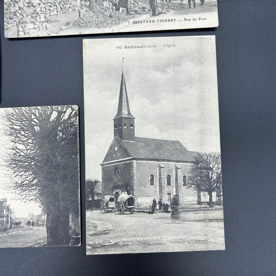 WW1 Era French Postcards Landscape Monument War People Lot of 4 | eBay