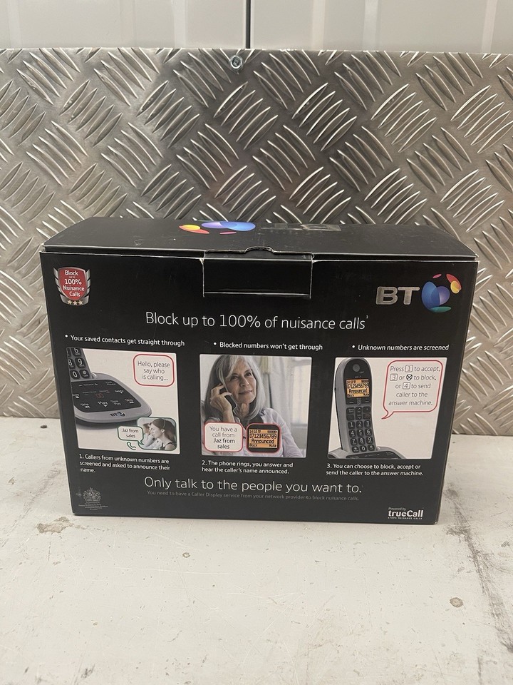 BT 4600 Trio Cordless Phones Triple Big Button Nuisance Call Blocker ...