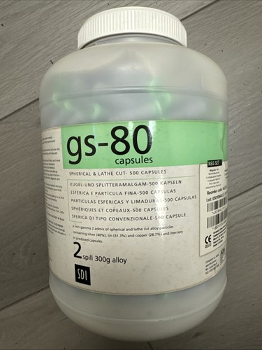 GS-80 2 Spill Regular Set Phase Alloy Amalgam Capsules 600mg 500/Bag | eBay