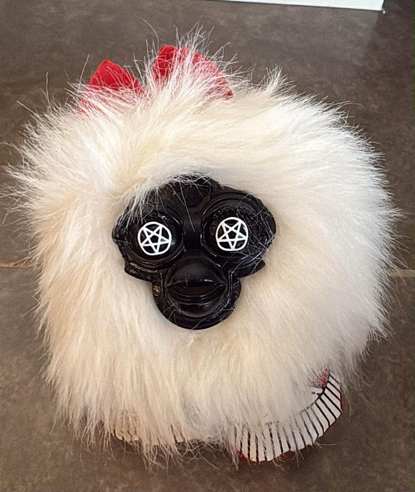 OOAK Custom Furby Oddball Custom Satanic Puffball Plush art doll | eBay