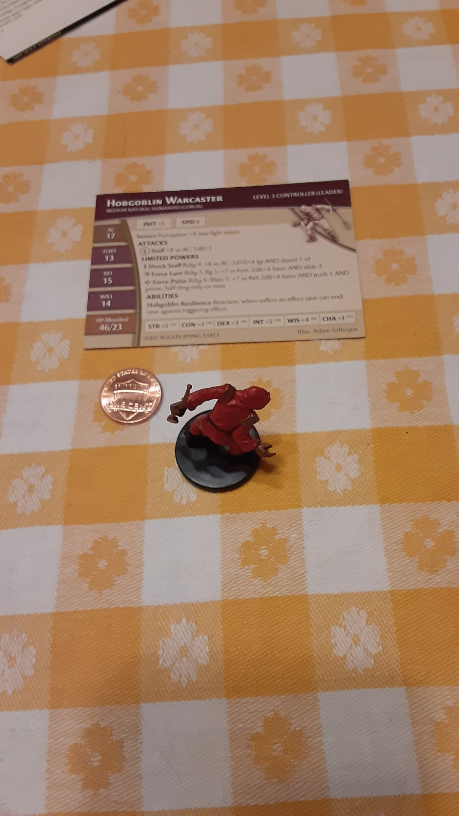Dungeons and Dragons Hobgoblin Warcaster with Card Demonweb | eBay