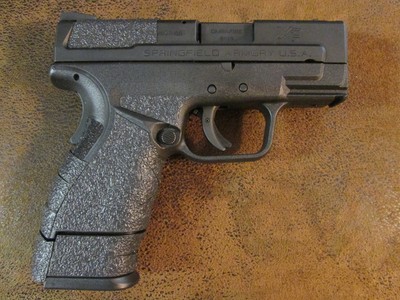 Black Textured Rubber Grippers for the Springfield XD MOD.2 Sub-Compact ...