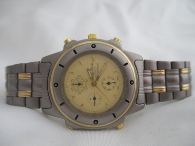 Philip Persio Analog Wristwatch Gold & Silver Tone Stainless Steel Band ...