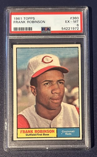 1961 Topps #360 FRANK ROBINSON PSA 6 Reds/Orioles Baseball HOF | eBay