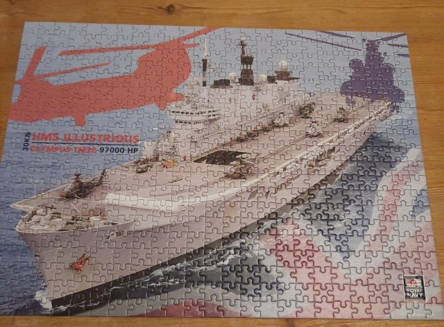Royal Navy 500 PCE Ship Jigsaw Puzzle HMS Illustrious Olympus Tm3b for ...