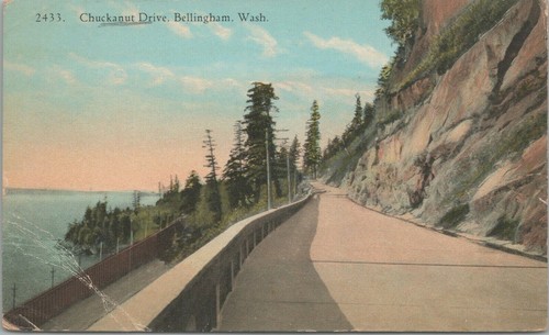 Chuckanut Drive Bellingham Washington Landscape View c1925 Postcard ...
