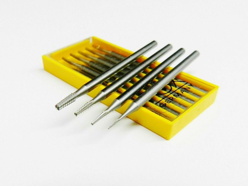 FOX Cone Square Cross Cut Bur Fig 23 Tapered Jewelry Bur 008 - 0.8mm ...