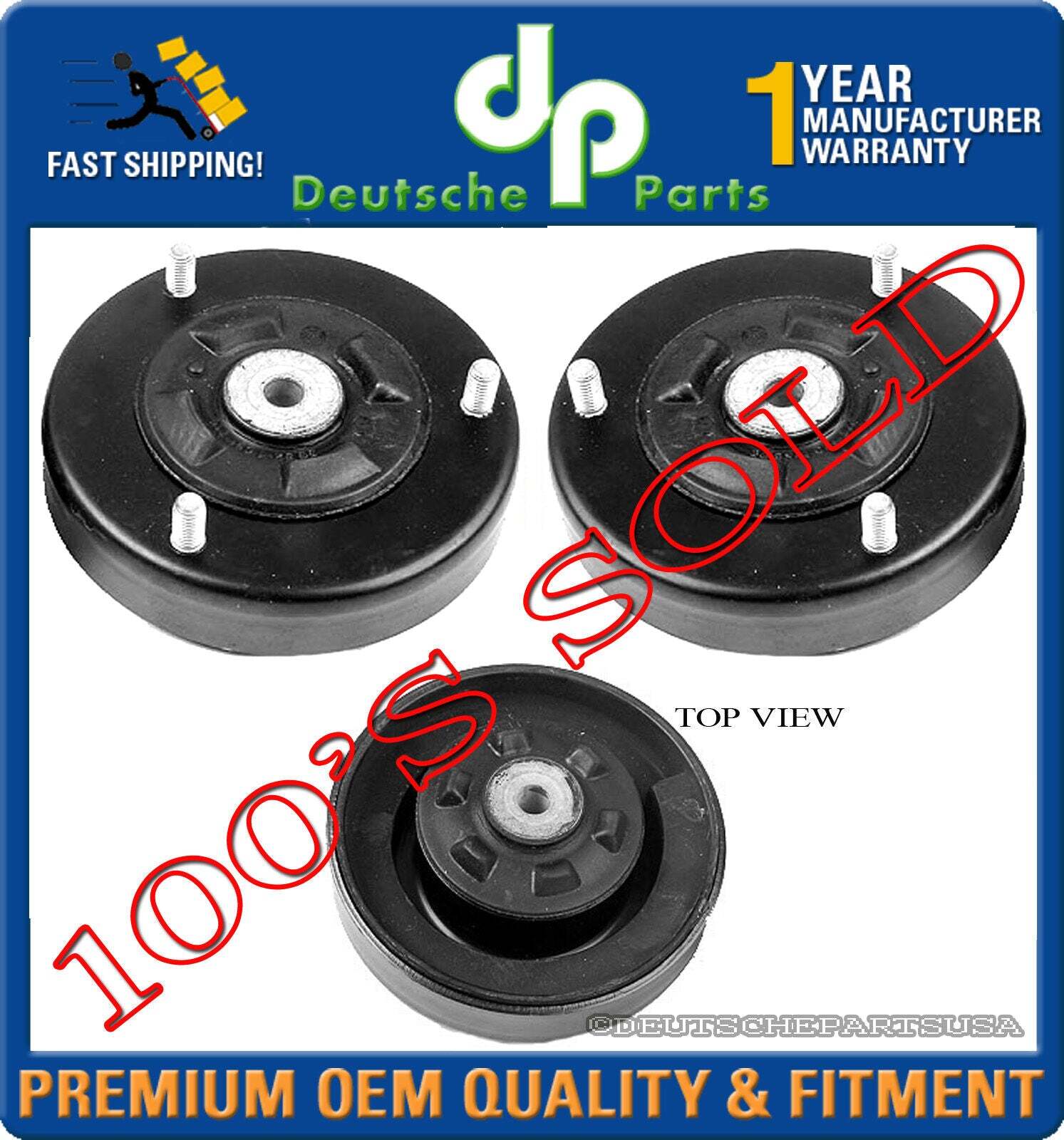 REAR SHOCK STRUT MOUNT MOUNTS for BMW E38 E39 540i 740 740i L+R ...