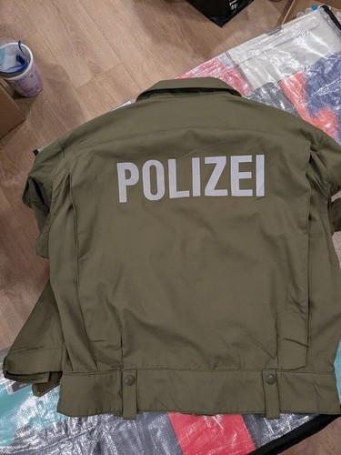 German Police Polizei Riot Jacket Military Surplus NOS SZ 26 (US M/L ...