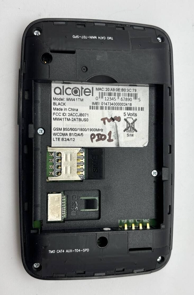 Alcatel MW41TM Linkzone 4G LTE Cat4 GSM T-mobile Portable WiFi Hotspot ...