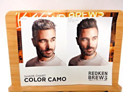 Redken Brews Shade Chart Color Camo Gray Camouflage Salon 17" x 2 NYC ...