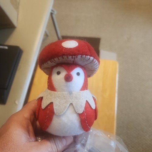 Target Wondershop Featherly Friends Capster 2024 Red Mushroom Bird ...