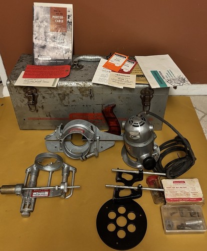 Vintage PORTER CABLE Machine Co No. 1100 Plane Planer & Router Kit w ...