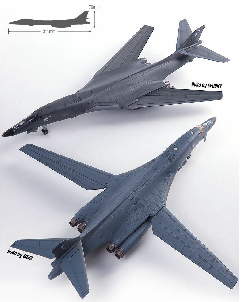 Academy 1/144 USAF B-1B 34th BS "Thunderbirds" Hobby Plastic model kit ...