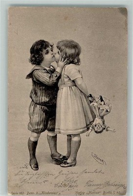 10550271 - sign Doecker - Kinderpoesie, Kuss, Puppe 1901 | eBay