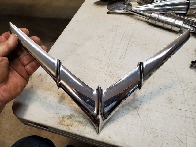 Vintage 1955 Pontiac Chieftain Hood Ornament Emblem Used OEM Original ...