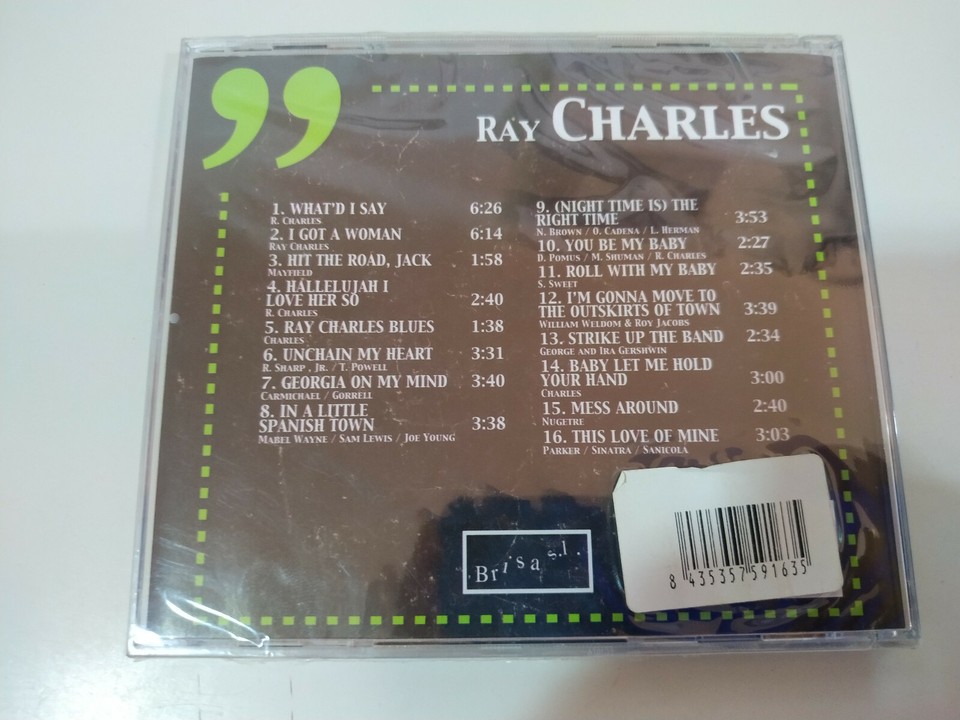 Ray Charles Original Songs Greatest Hits Black Collection - CD New | eBay