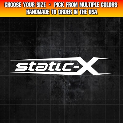 Static X Decal for Cars, Trucks, Laptops, Metal Decal Sticker Nu Metal ...