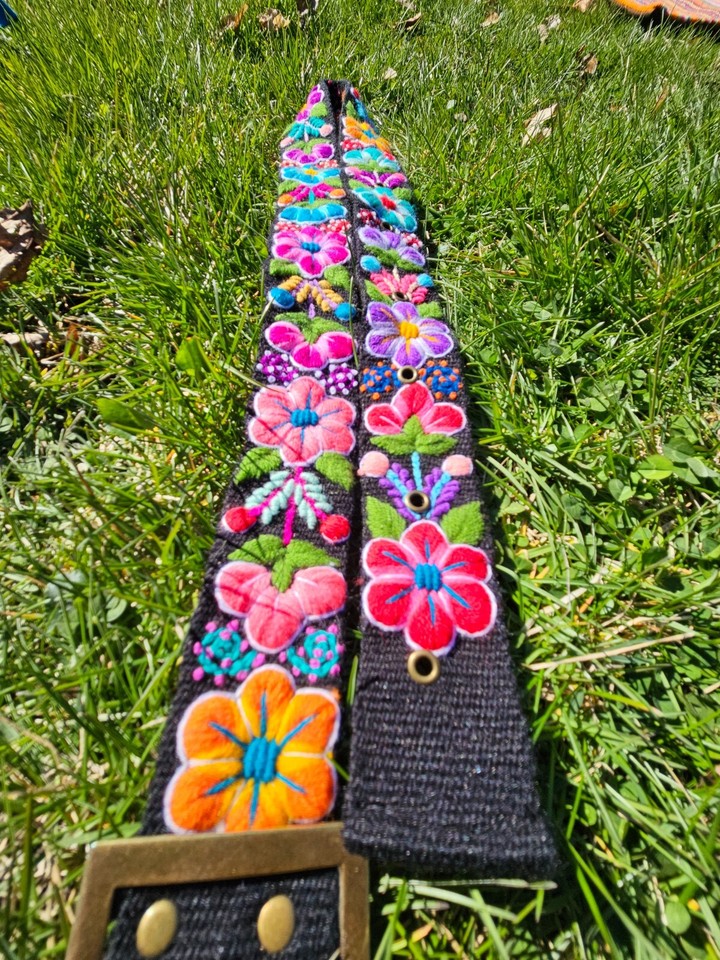 Peruvian Embroidered Floral belt, one size. *ONE BELT* | eBay