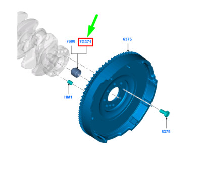 NEU FORD RANGER T6 MK3 SCHWUNGRADHÜLSE 5345362 FB3P-7G371-AA ORIGINAL ...