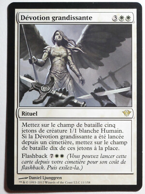 Dévotion grandissante - Increasing Devotion MTG Magic Francais EX | eBay
