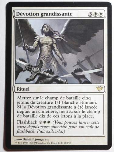 Dévotion grandissante - Increasing Devotion MTG Magic Francais EX | eBay