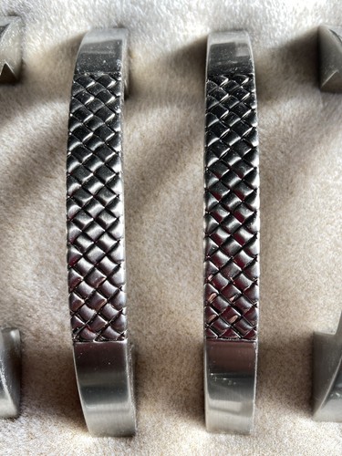 Lot Of 24 Basket Weave stainless steel drawer pulls 5 1/4 Long | eBay