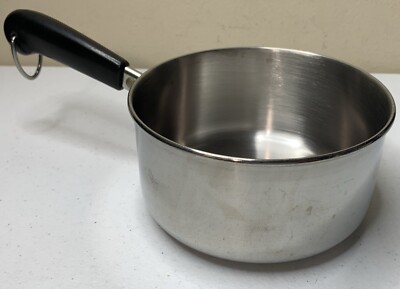 Revere Ware 1 Qt Pot Tri-Ply Disc Bottom No Lid Stainless Steel 89 A | eBay