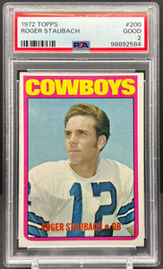 Roger Staubach 1972 Topps #200 Base Price Guide - Sports Card Investor