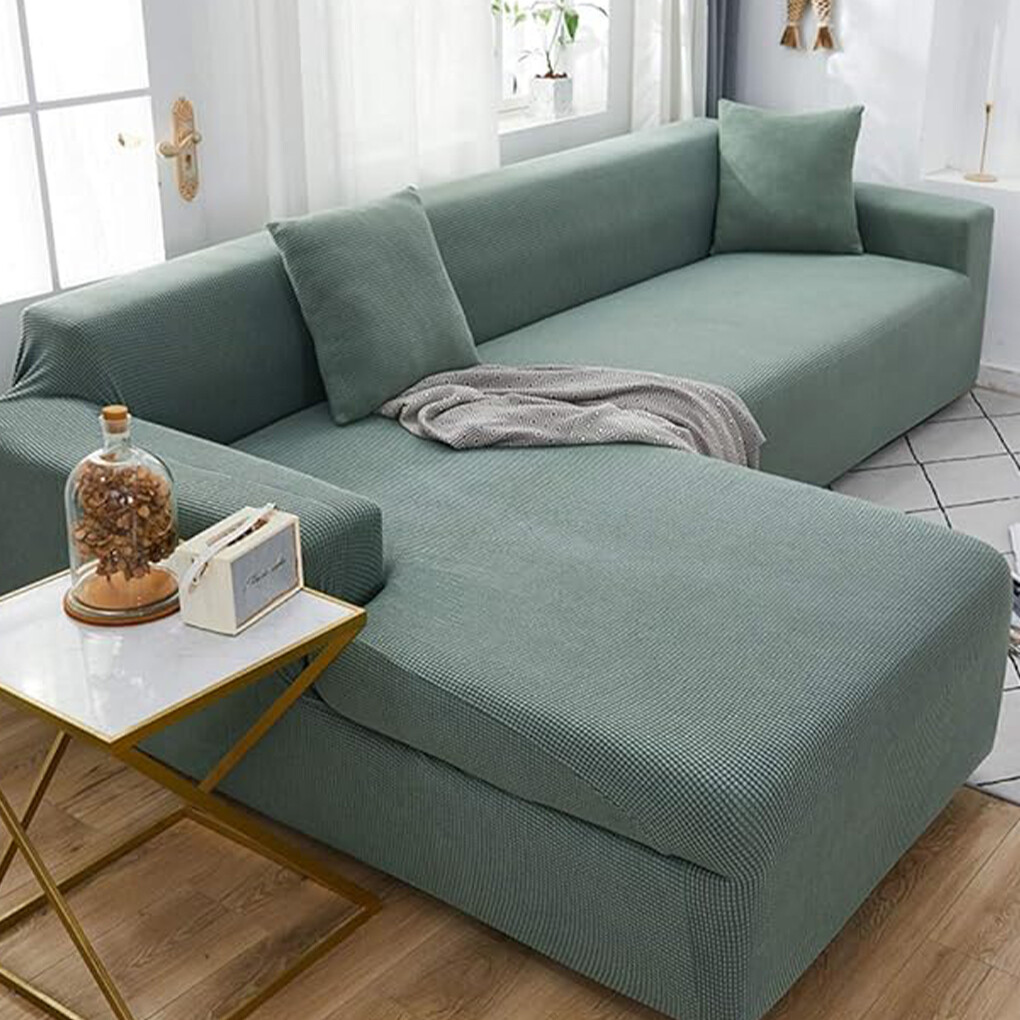 Easy Installation And Protection Elastic Sofa Cover For Corner Sofas | eBay