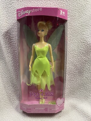 VTG Disney Store Princess Tinker Bell Barbie Doll 11 Inch Brush Slipp ...