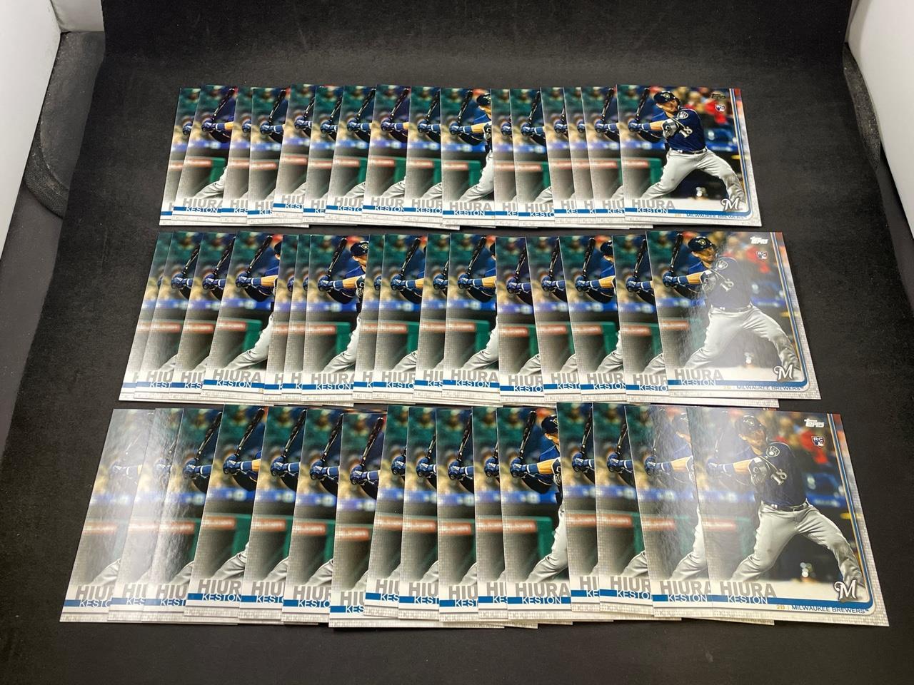 48 CARD 2019 TOPPS UPDATE KESTON HIURA US150 ROOKIE LOT MILWAUKEE ...