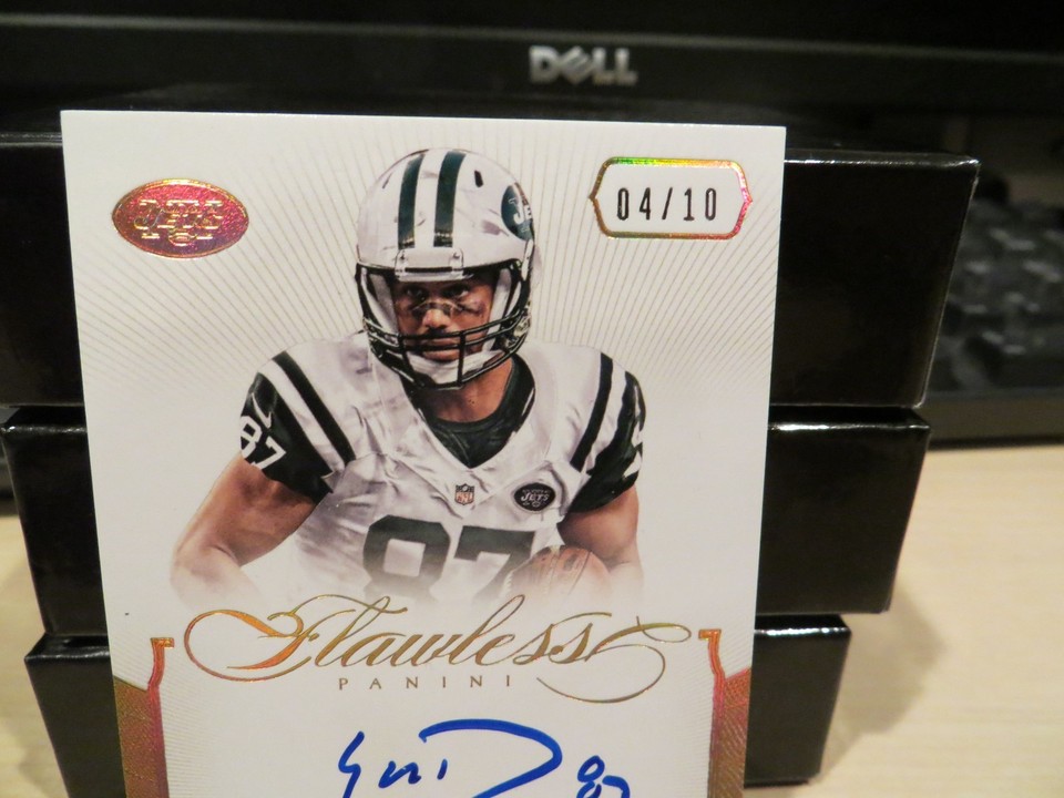Panini Flawless Gold On Card Autograph Jets Eric Decker 04/10 2014 | eBay