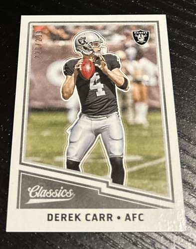 2017 Panini Classics Derek Carr Red Back /299 | eBay